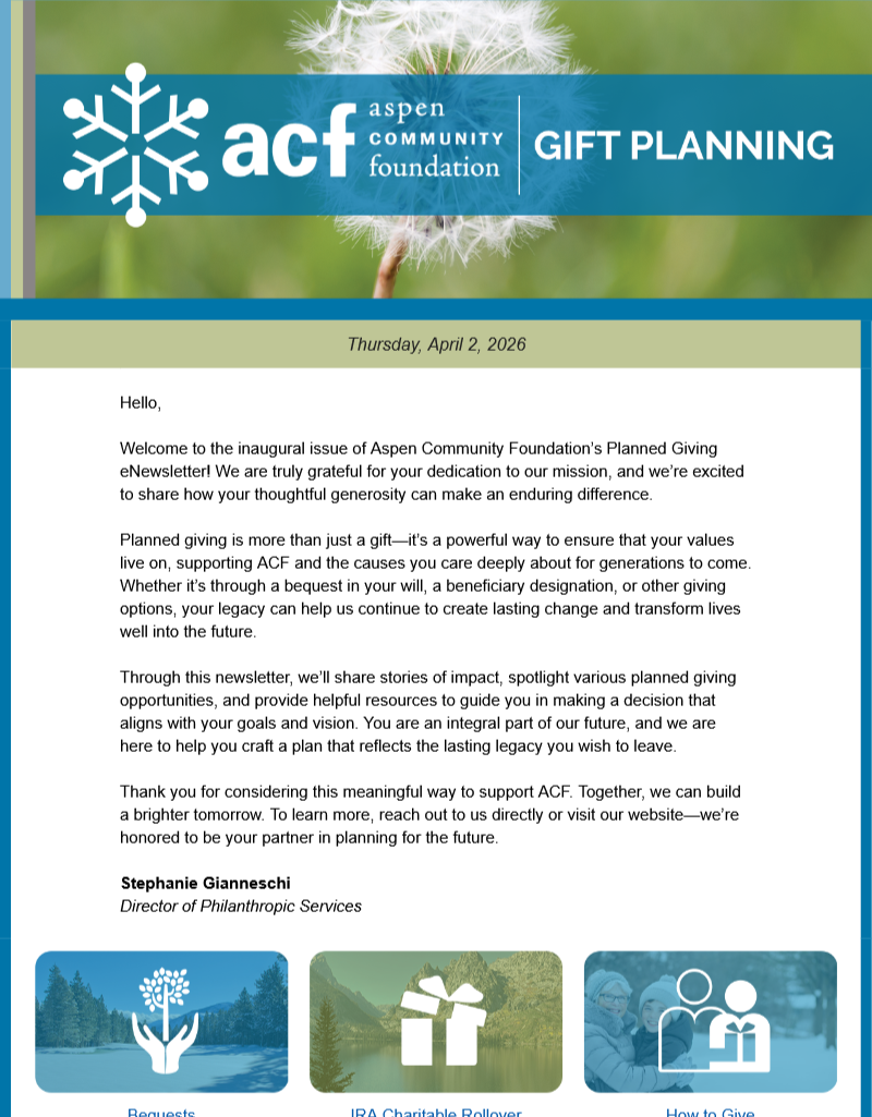 Home - Aspen Community Foundation